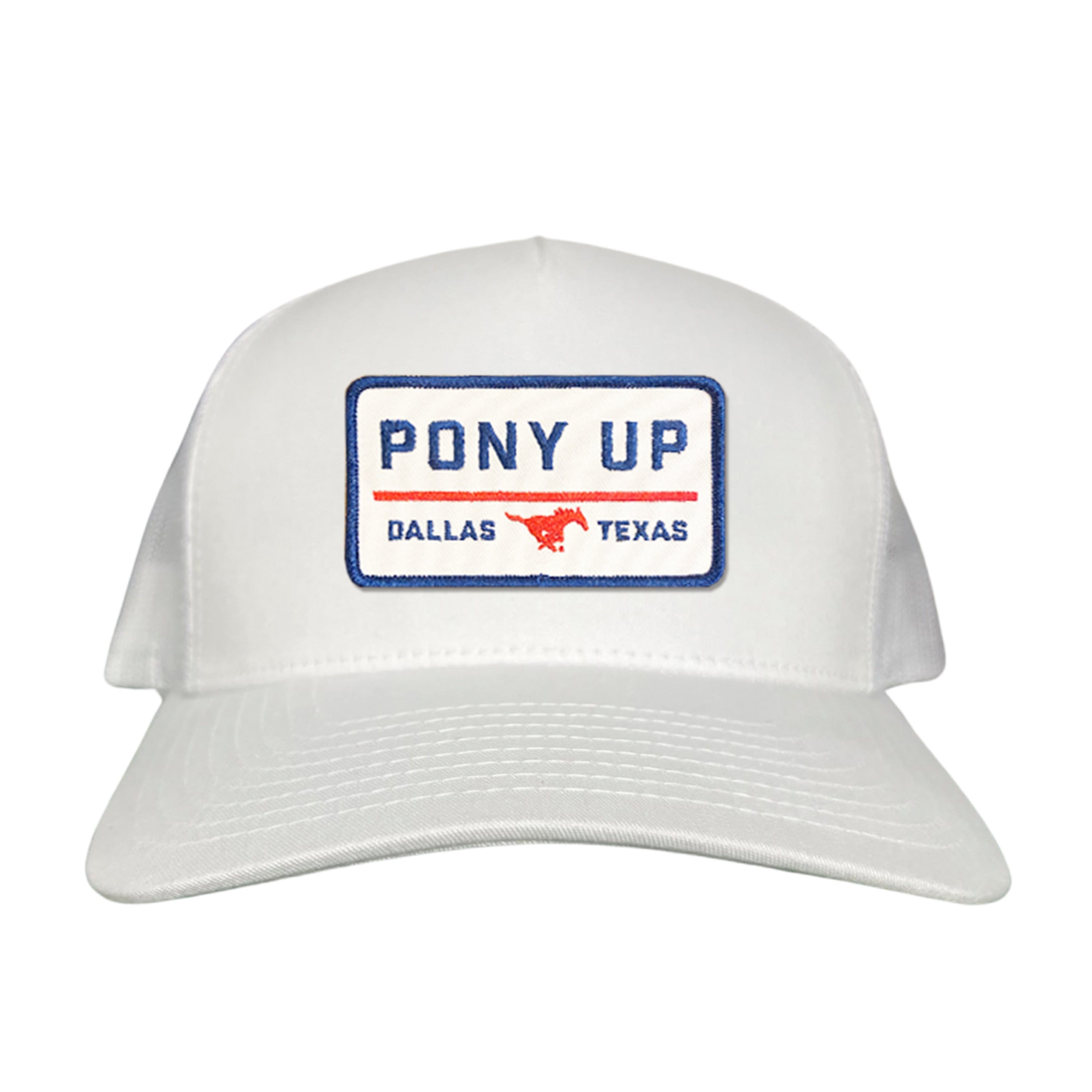 SMU Pony Up Rectangle Patch Hats / 128 / SMU008 / MM – Last Stand Hats