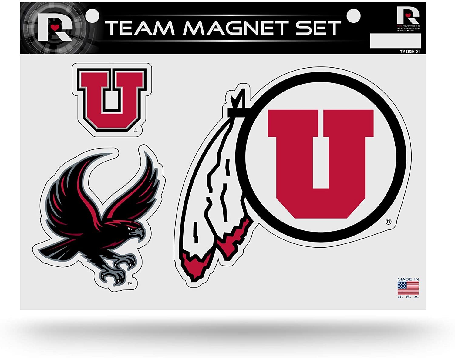 University of Utah Utes Multi Magnet Sheet Shape Cut 8x11 Inch – Last ...
