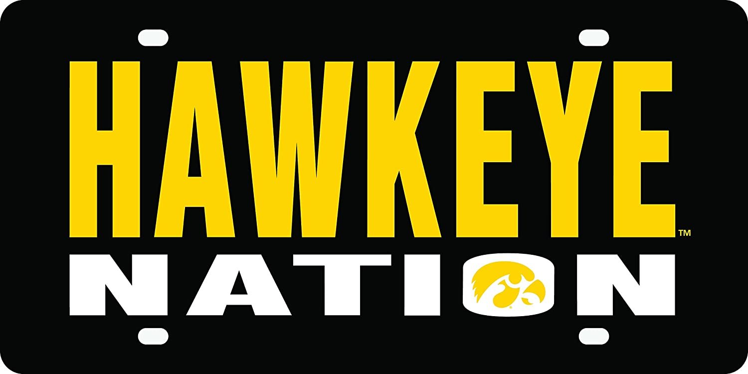University of Iowa Hawkeyes Premium Laser Cut Tag License Plate, Mirro ...