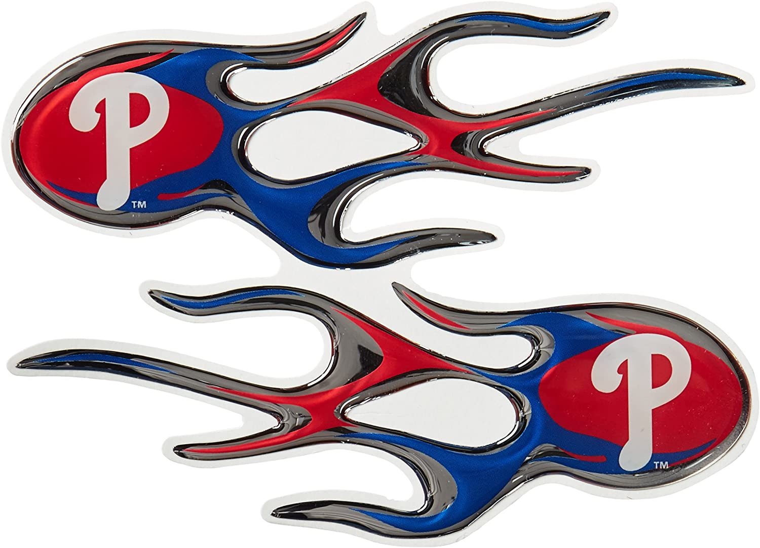 Philadelphia Phillies Pair of Decal Sticker Emblem, Air Puffed Raised ...