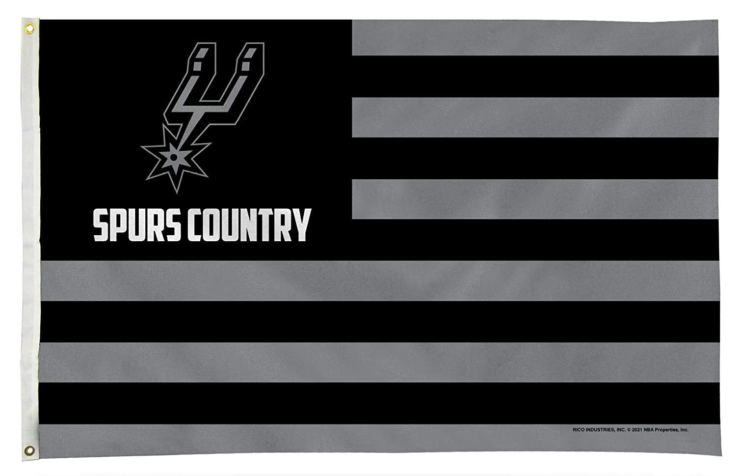 San Antonio Spurs Premium 3x5 Feet Flag Banner, Country Logo, Metal Gr ...