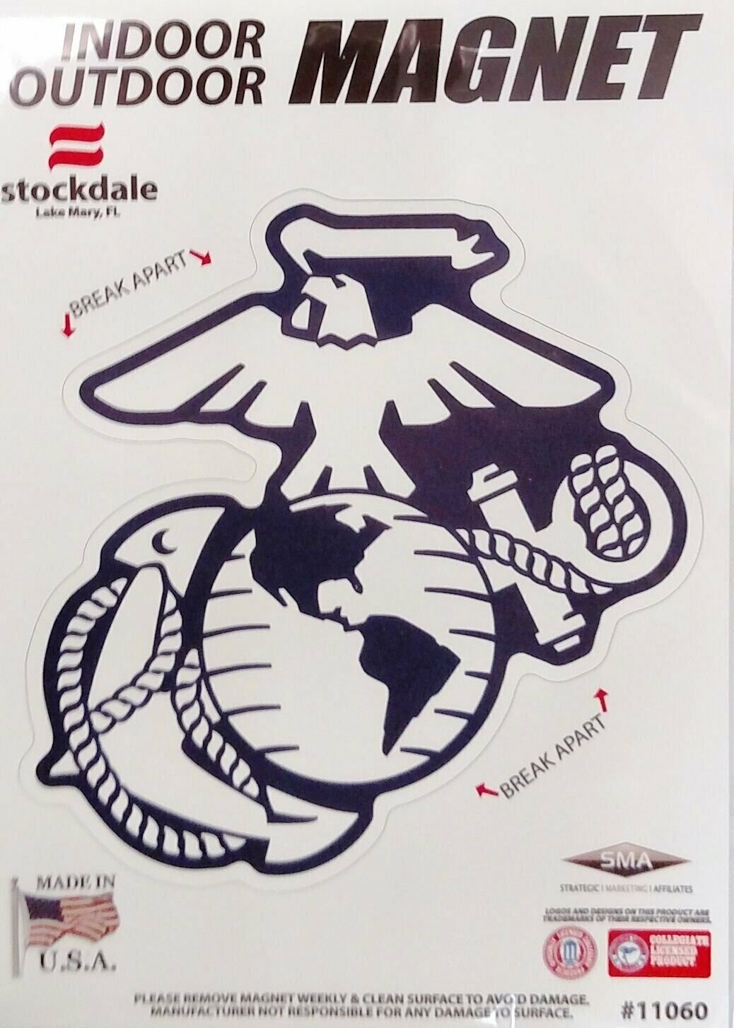 Stockdale Marines New Logo SD11060 5" Magnet Vinyl Heavy Duty Auto Hom ...