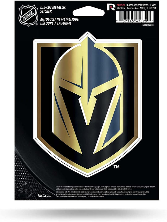 Vegas Golden Knights 5 Inch Decal Sticker, Color Metallic Shimmer Desi ...