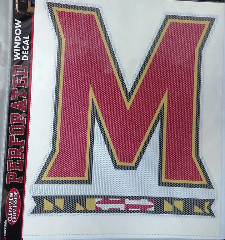 University of Maryland Terrapins 12 Inch Preforated Window Film Decal ...