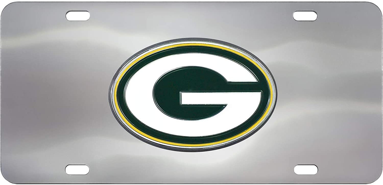 Green Bay Packers License Plate Tag, Premium Stainless Steel Diecast ...