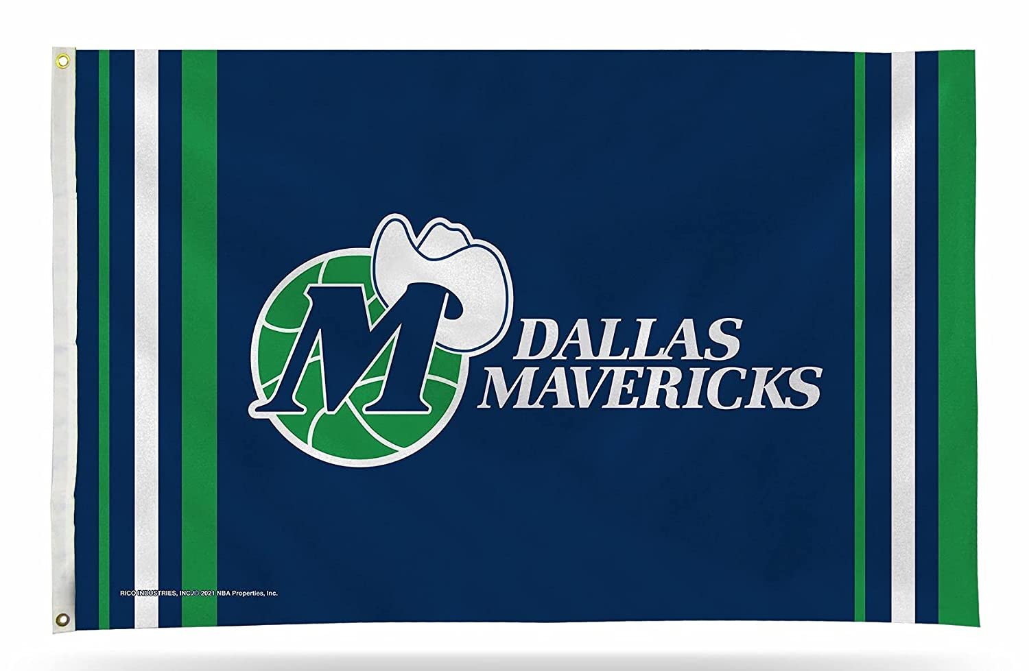 Dallas Mavericks Premium 3x5 Feet Flag Banner, Retro Logo, Metal Gromm ...