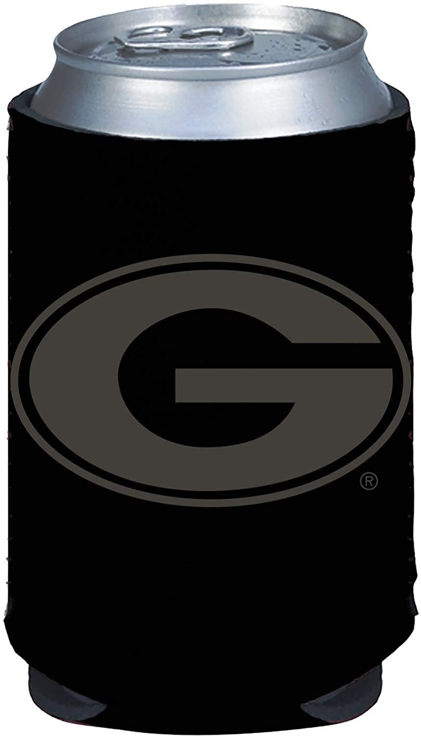 Georgia Bulldogs Tonal Black Design 2-Pack 12oz CAN Neoprene Beverage ...
