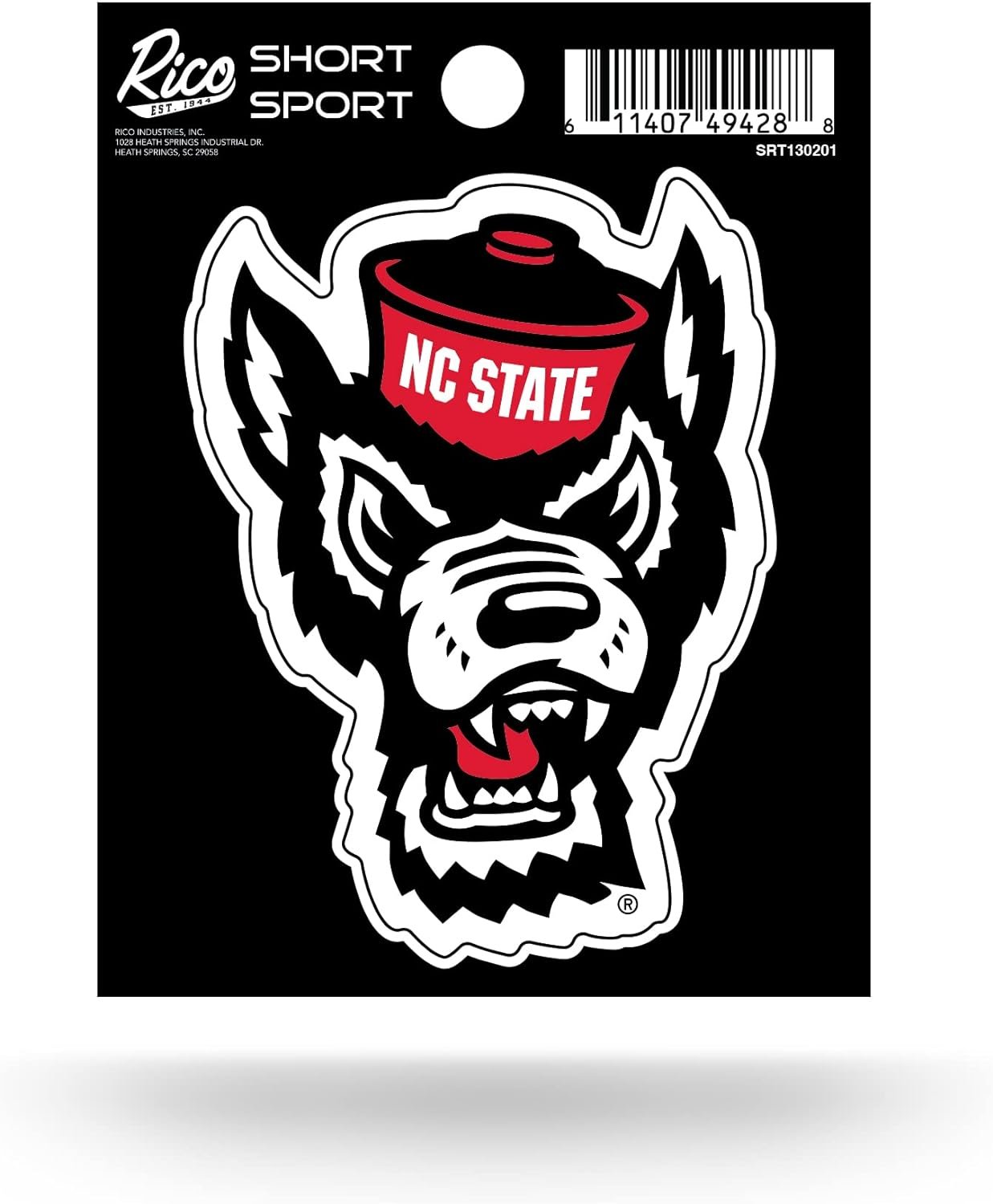 North Carolina State University Wolfpack 3 Inch Decal Sticker, Flat Vi ...