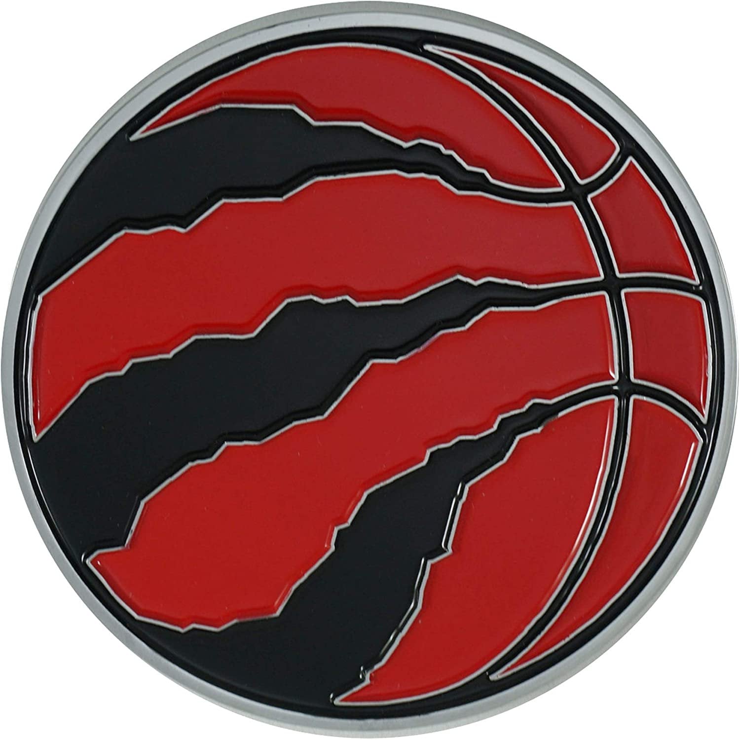 Toronto Raptors Premium Solid Metal Raised Auto Emblem, Team Color, Sh ...