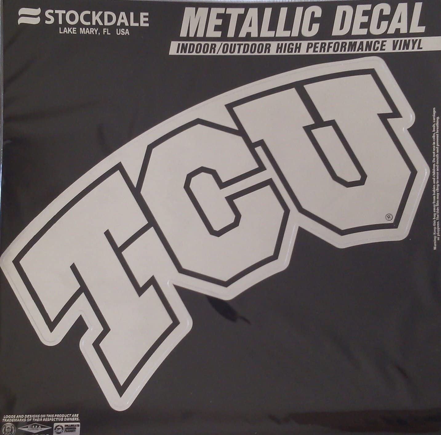 Texas Christian University Horned Frogs TCU 6 Inch Decal Sticker, Meta ...